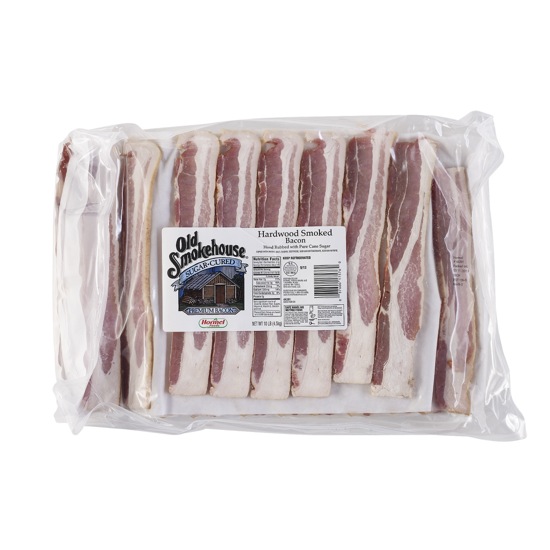 OLD SMOKEHOUSE® Bacon, Original, 9/13 slice, 2/10 lb | Hormel Foodservice