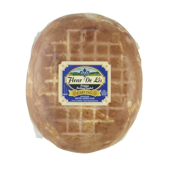 FLEUR DE LIS™ Premium Hardwood Smoked Carving Ham, Boneless, Water ...