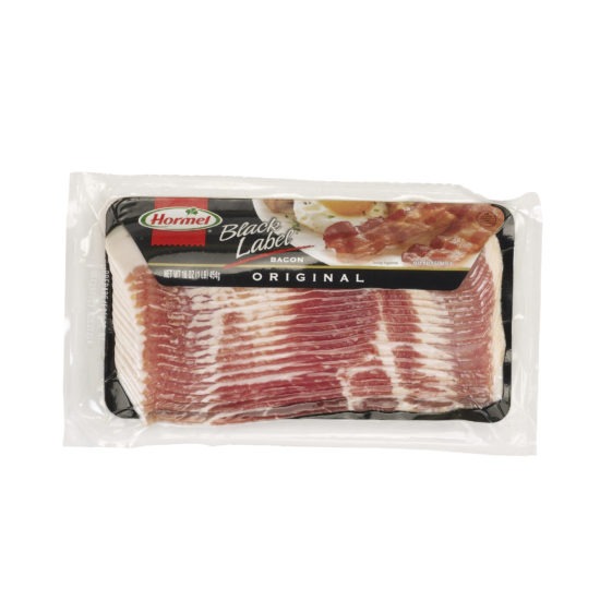 BLACK LABEL® Bacon, Bulk, 9/13 style, 15 lb | Hormel Foodservice