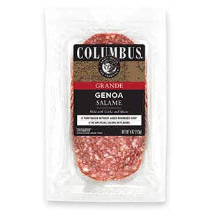 COLUMBUS® Sliced Genoa Salame 12/4oz • Hormel Foodservice