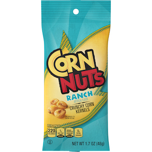 CORN NUTS® Ranch Crunchy Corn Kernels Snack, 1.7 oz. Pack of 12 ...