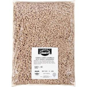 JENNIE-O® Savory Turkey Crumbles Fully Cooked 8 pc • Hormel Foodservice