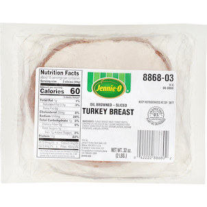 Sliced Turkey Nutrition