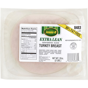 JENNIE-O® Oven Roasted Turkey Breast Extra Lean Sliced .7 Ounces, 6/2lb ...
