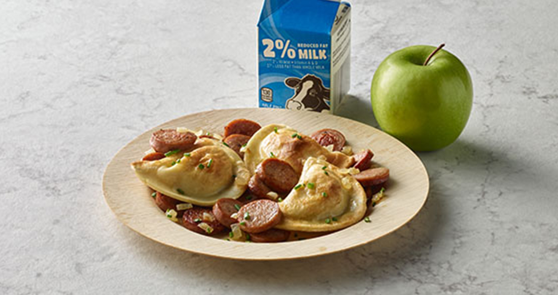 Turkey Kielbasa with Pierogies • Hormel Foodservice